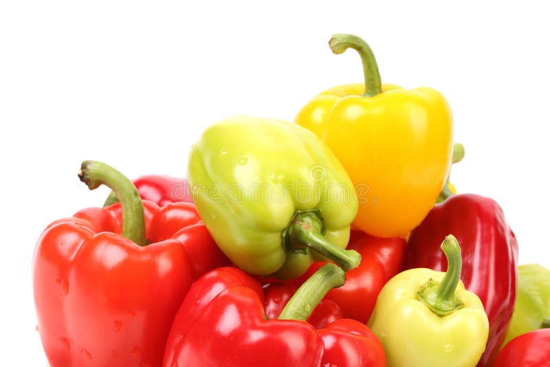 Multi-colour peppers. stock photo. Image of background - 34774196