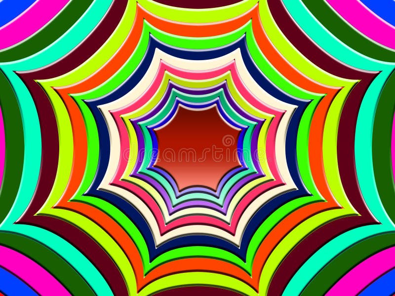 Multi Colour Star Shapes Beautiful Illustration Stock Illustration ...