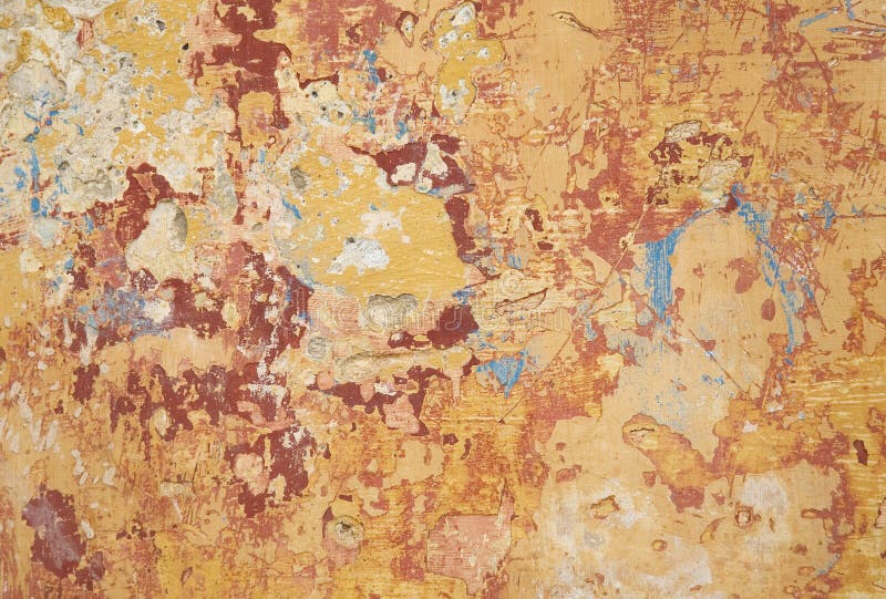 Multi Colour and Texture Paint on Wall Stock Photo - Image of detail ...