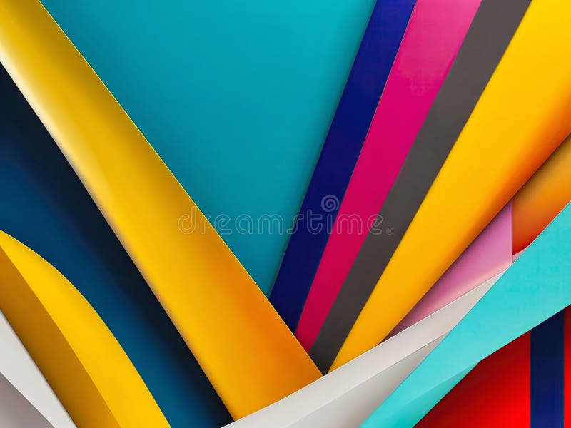 Multi Coloured Lines with Gradients Stock Illustration - Illustration ...