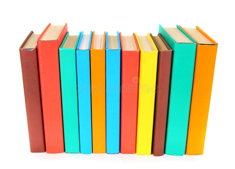Multi-coloured Books and Open Book. Stock Photo - Image of information ...