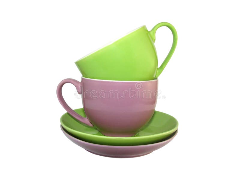 Multi-coloured cups 2 stock photo. Image of drink, cupful - 8412584