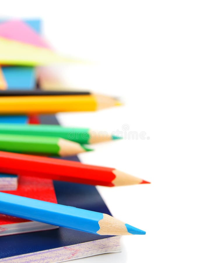 Multi Coloured Pencils Writing Books Stock Photos - Free & Royalty-Free ...