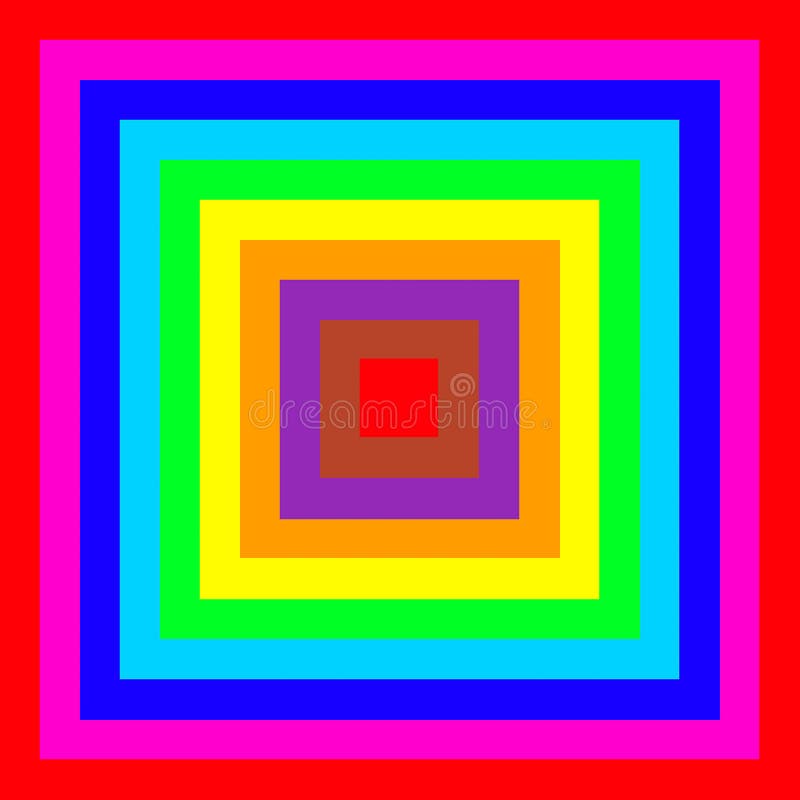 Multi Coloured Square Background Stock Illustration - Illustration of ...