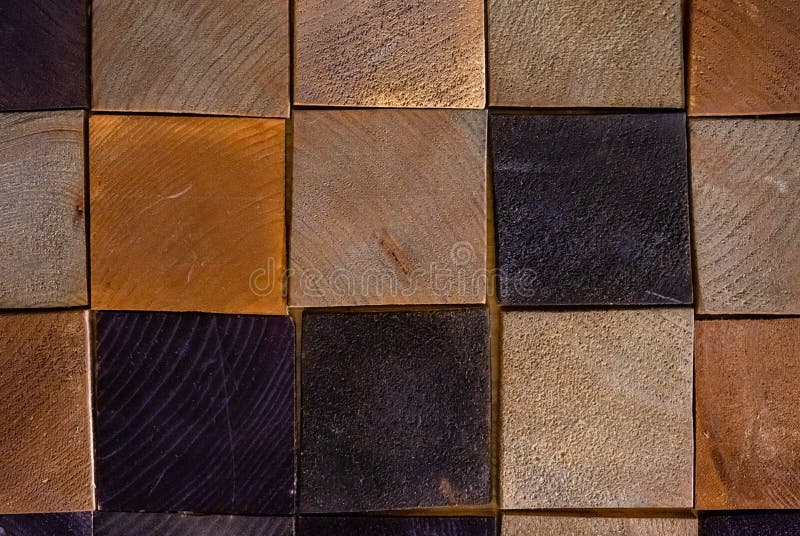 Multi Coloured Wooden Texture with Square Pattern. Wooden Plank Panel ...