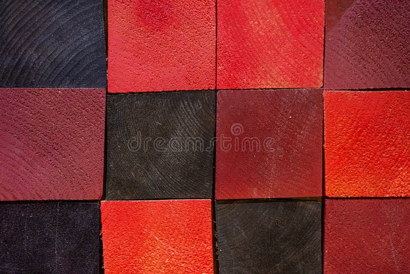 Multi Coloured Wooden Texture with Square Pattern. Wooden Plank Panel ...