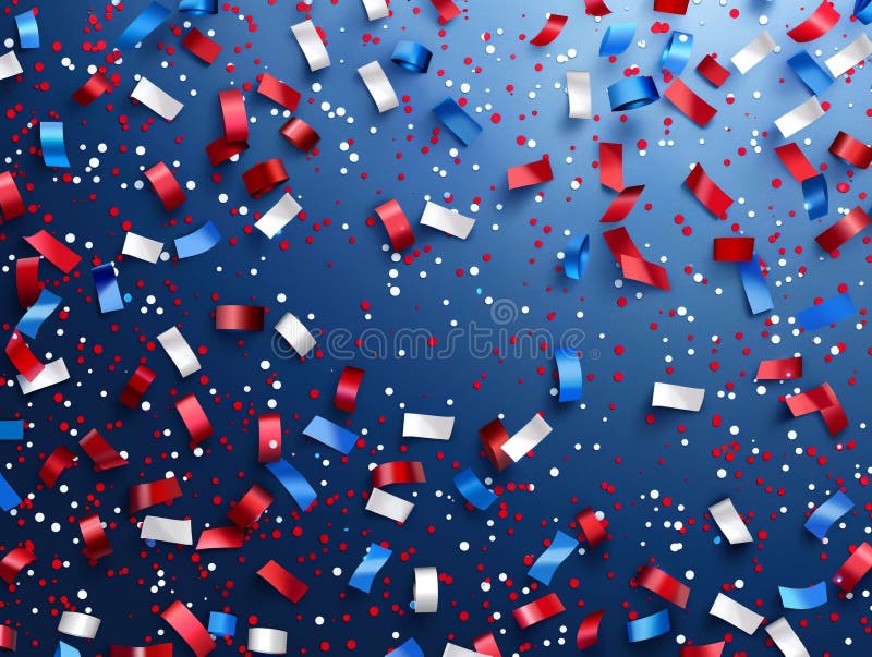 A Multi Colours Confetti Celebrations Background Template Stock ...