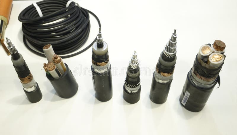 Multi-conductor Control and Power Cable., Sheathed Stock Image - Image ...