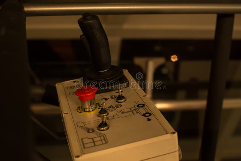 Multi Controler by Hydrolic Handle Control Stock Photo - Image of hose ...