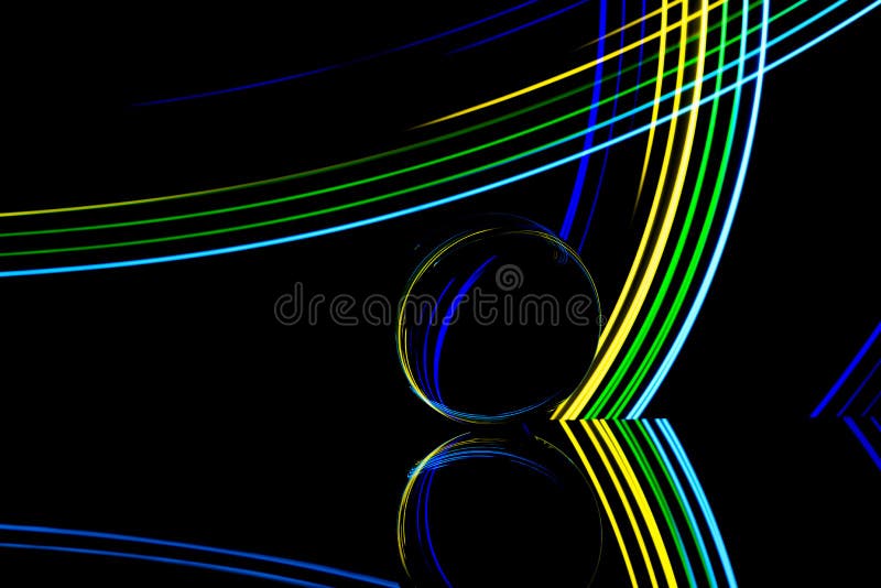 Multi Cor Que Refrata Raias Claras Ilustração Stock - Ilustração de ...