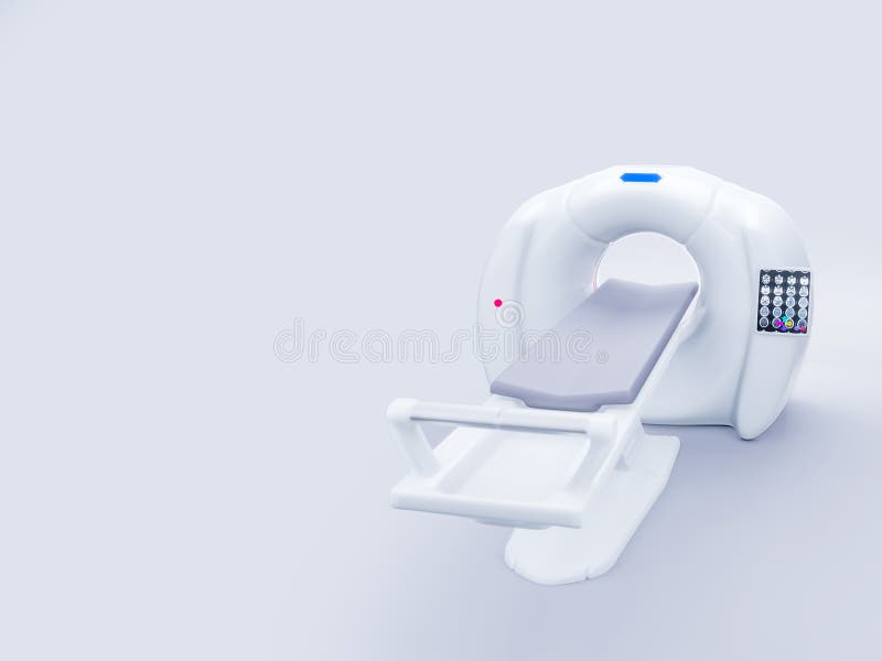 The Multi Detector CT Scanner or Computed Tomography 3D Illustration ...