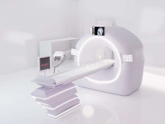 Multi Detector CT Scanner or Computed Tomography in CT-SCAN Room with ...