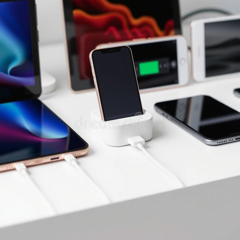 A Multi-device Charging Station, Featuring Multiple USB Ports Stock ... A Multi-device Charging Station, Featuring Multiple USB Ports Stock ...