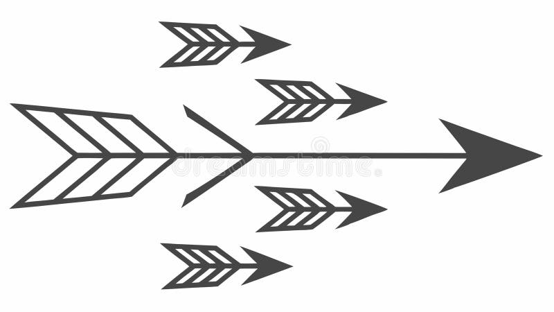 Multi-directional Arrow, Future Progress, Growth Path, Vector Design ...