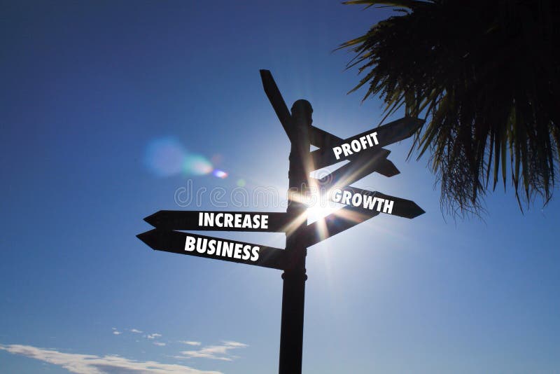 Multi Directional Business Sign Stock Photo - Image of directional ...