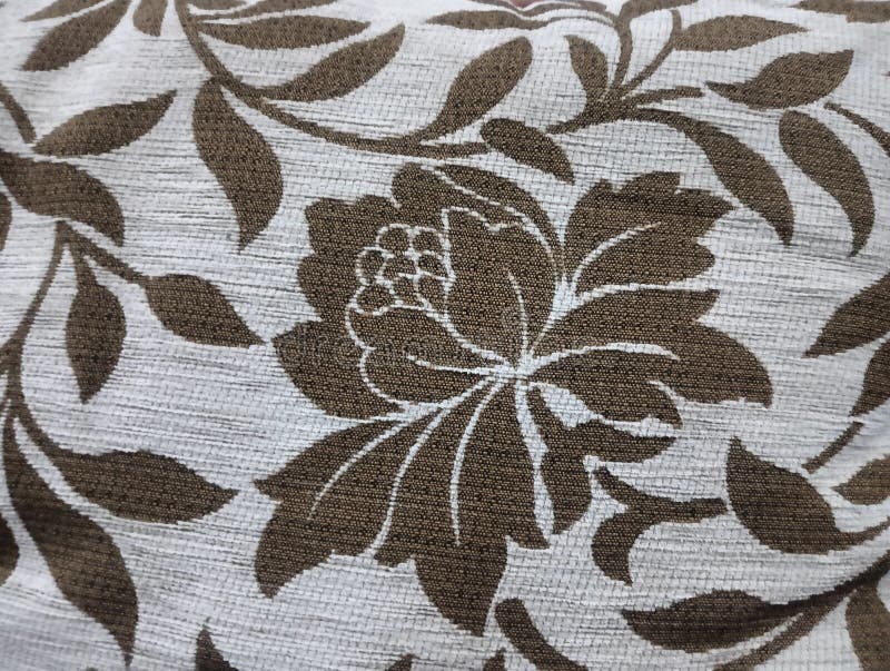 Multi-directional Open Floral Pattern Using Chenille Yarns Stock Image ...