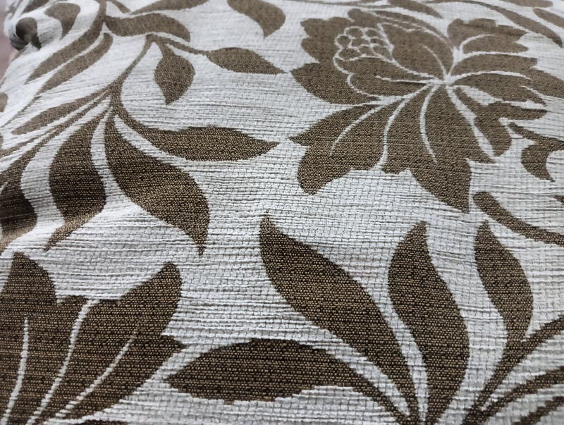 Multi-directional Open Floral Pattern Using Chenille Yarns Stock Photo ...