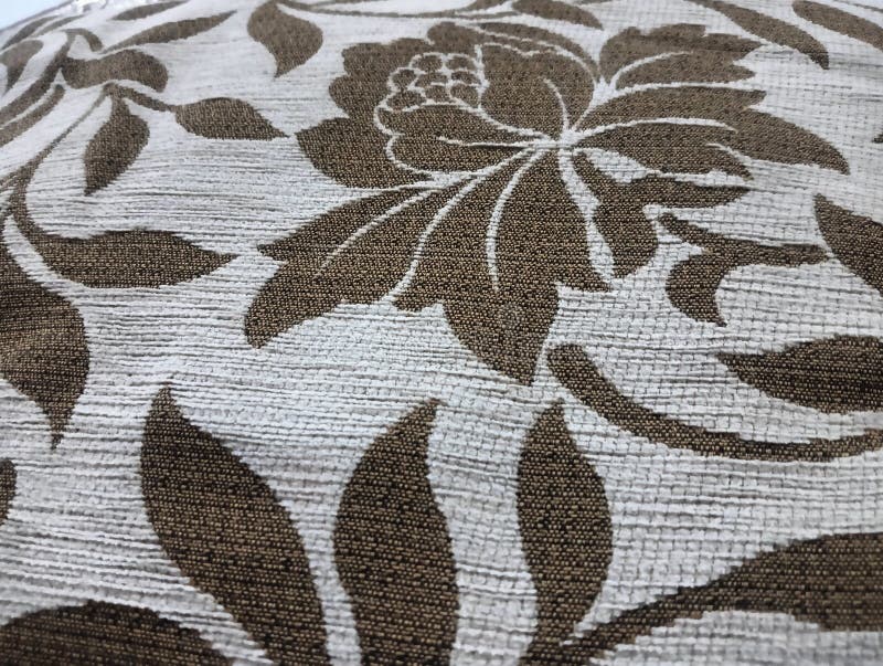 Multi-directional Open Floral Pattern Using Chenille Yarns Stock Image ...