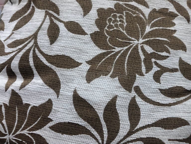 Multi-directional Open Floral Pattern Using Chenille Yarns Stock Photo ...