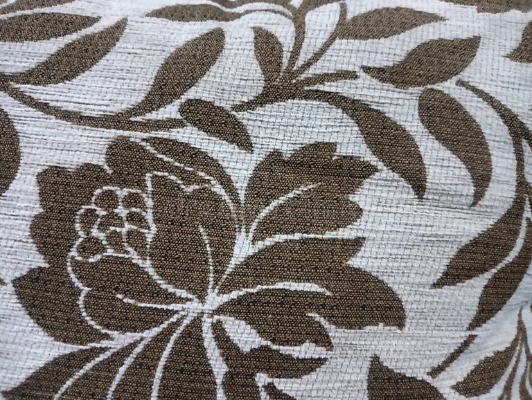 Multi-directional Open Floral Pattern Using Chenille Yarns Stock Photo ...