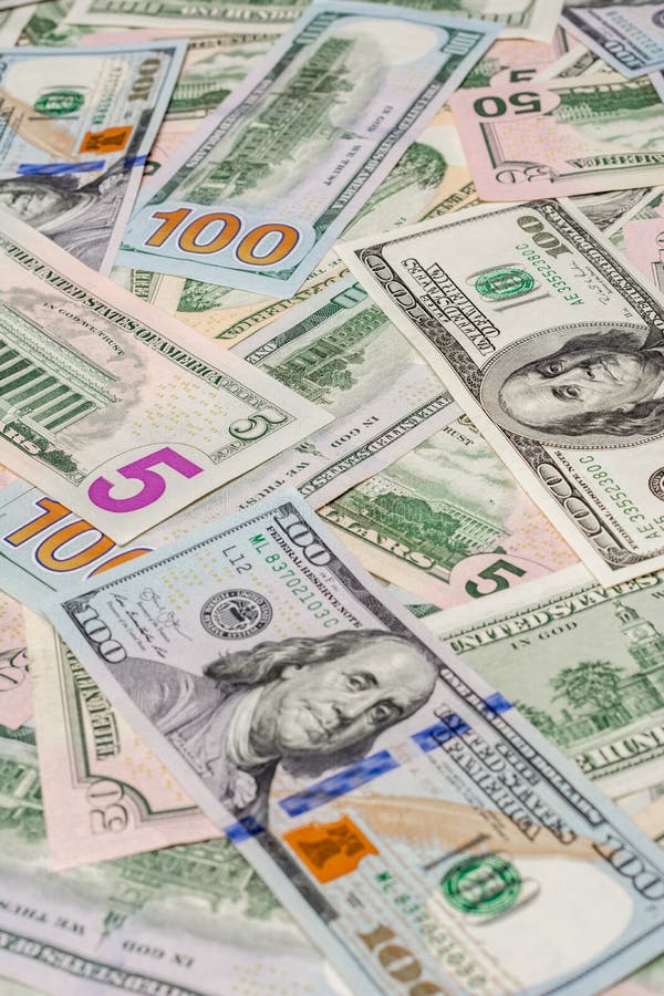 Multi-dollar Dollar Texture, the Dominant Currency in the World. Stock ...