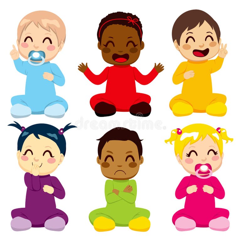 Multi-ethnic Baby Kids stock vector. Illustration of baby - 29396538