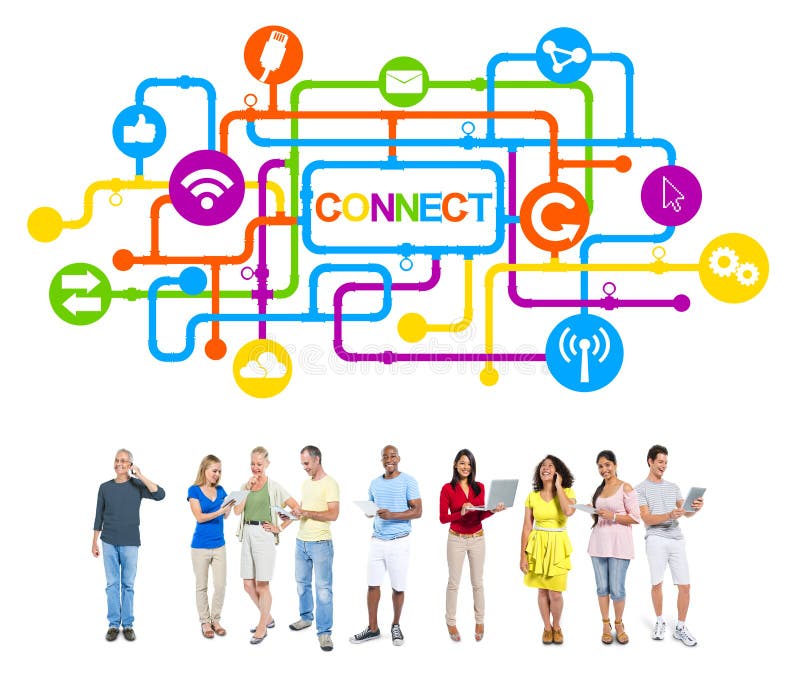 Multi-Ethnic Business People Connection Networking Concept Stock Image ...