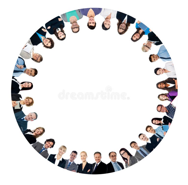 Multi Ethnic Business People Forming Circle Stock Image - Image of ...