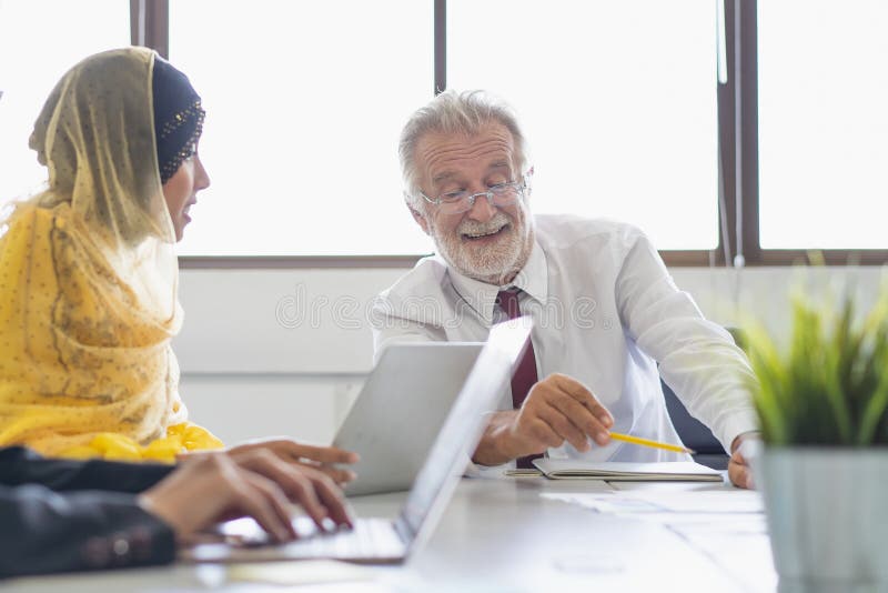 Multi-ethnic Business People Morning Talk Meeting in Conference Room ...