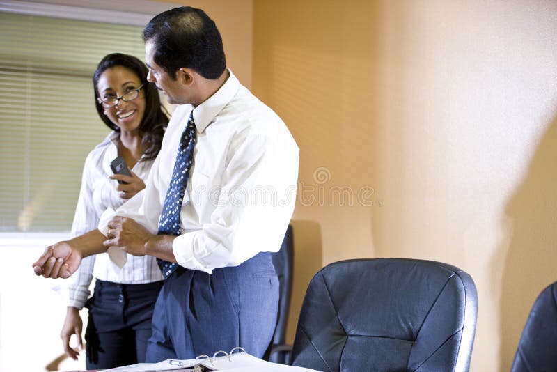 African-American Businesswoman Getting Pat on Back Stock Image - Image ...