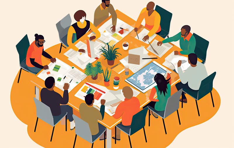 Multi-Ethnic Diverse Group of People in Circle Concept Stock ...