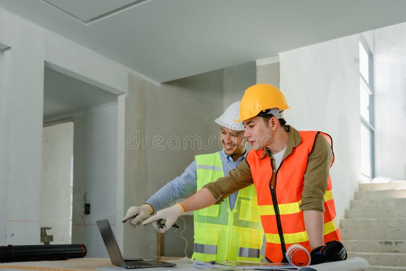 Multi Ethnic Engineer Brainstorming and Measuring for Cost Estimating ...