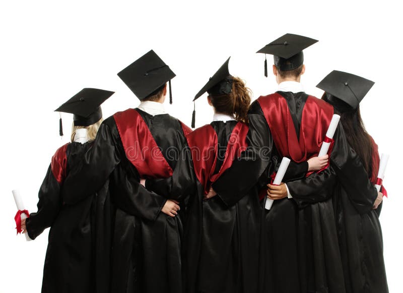 Multi Ethnic Group of Graduated Students Stock Image - Image of ...