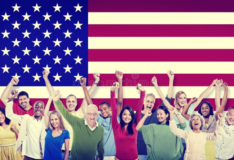 Multi-Ethnic Group People Friendship Team America Concept Stock Image ...