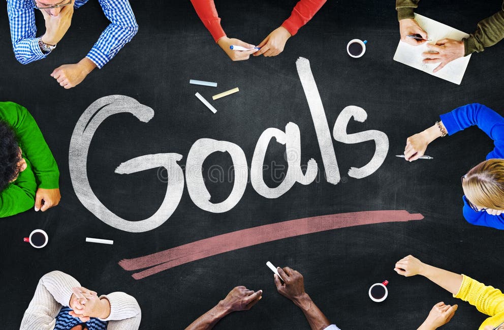 Multi-Ethnic Group of People and Goals Concept Stock Photo - Image of ...