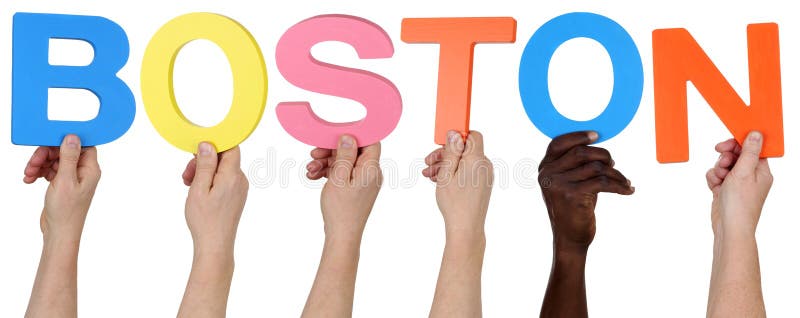 Boston word stock image. Image of location, postcard - 76239759