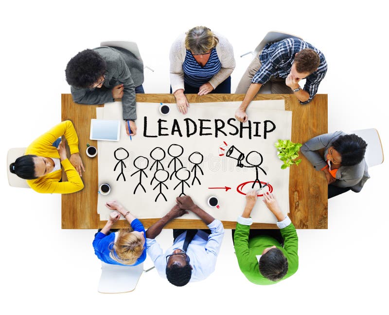 The Group Leadership Standing Out of the Crowd Stock Photo - Image of ...