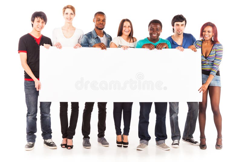 Multi-ethnic Group of Young Adults Stock Photo - Image of male ...