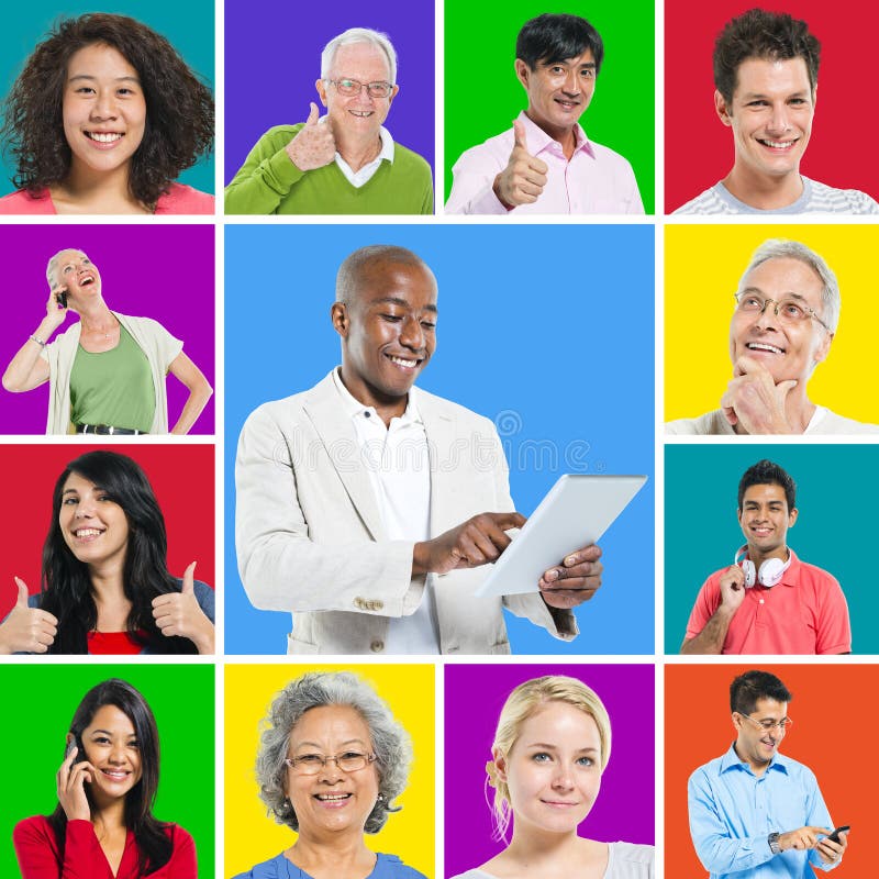 Multi Ethnic People stock photo. Image of isolated, ethnicity - 39389856