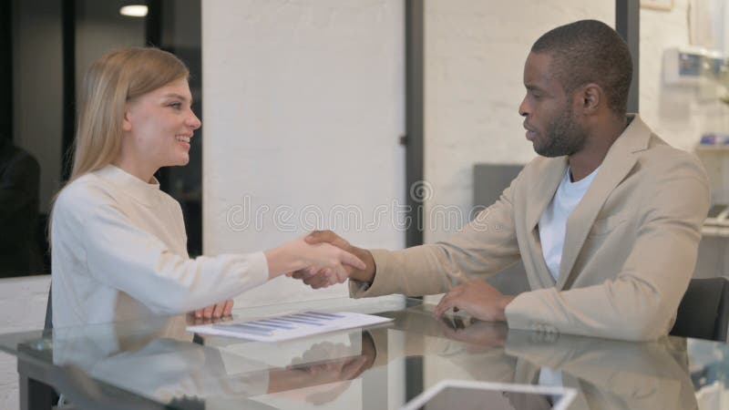 Multi Ethnic People Shaking Hand after Meeting Stock Image - Image of ...