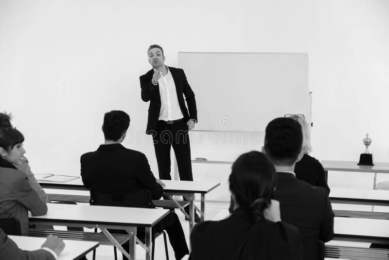 Multi-ethnic Seminar Training Group Meeting Stock Image - Image of ...