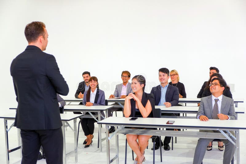 Multi-ethnic Seminar Training Group Meeting Stock Image - Image of ...