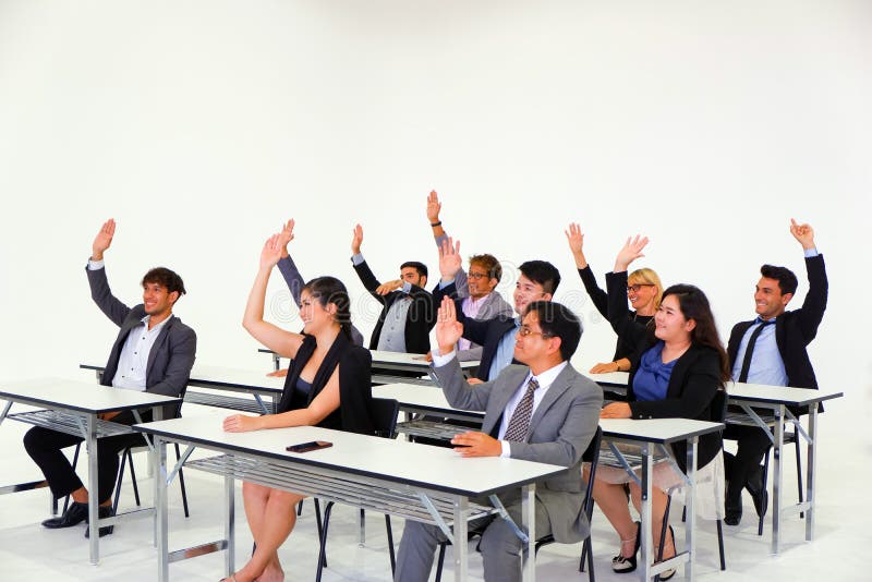 Multi-ethnic Seminar Training Group Meeting Stock Image - Image of ...