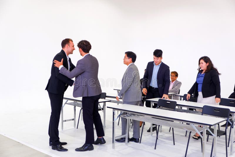 Multi-ethnic Seminar Training Group Meeting Stock Image - Image of ...