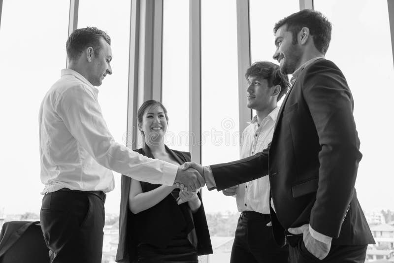 Multi-ethnic Seminar Training Group Meeting and Teamwork Successful ...