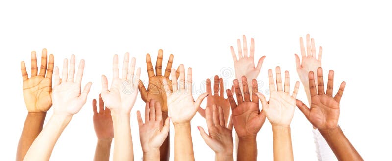 Multi-ethnic Young Adults` Hands Stock Photo - Image of unity, woman ...