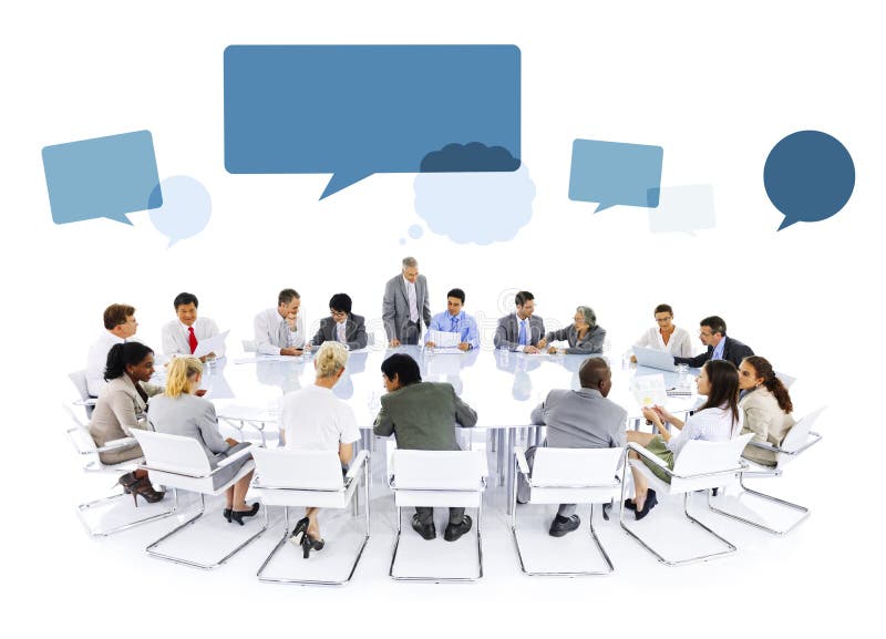 Multi-etnische Groep Het Bedrijfsmensen Samenkomen Stock Foto - Image ...