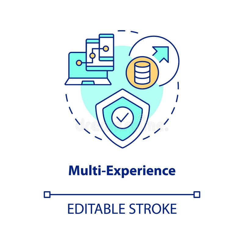 Multi Experience Concept Icon Stock Illustration - Illustration of ...