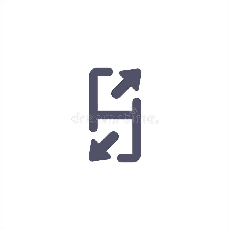 Multi Export Icon. Spreading Outward Arrows Icon. Distribution Arrows ...