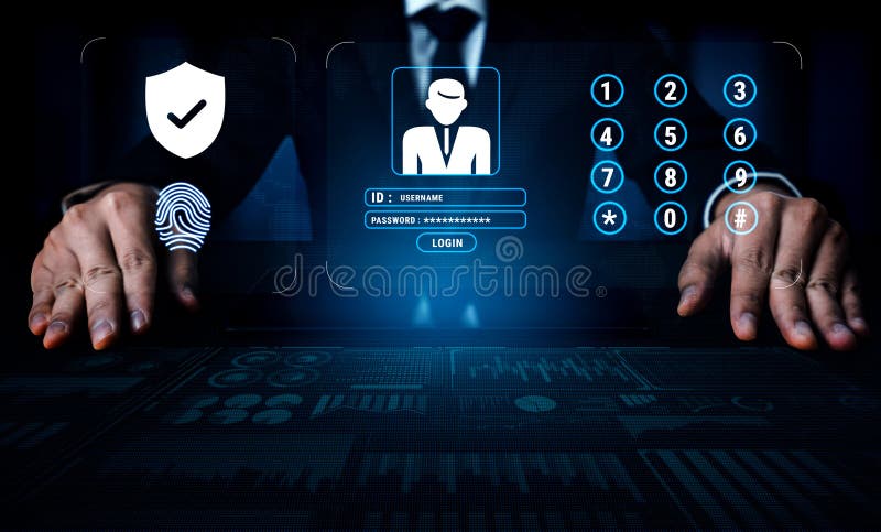 Multi Factor Authentication for Digital Security and Access Motif Stock Image - Image of shield ...